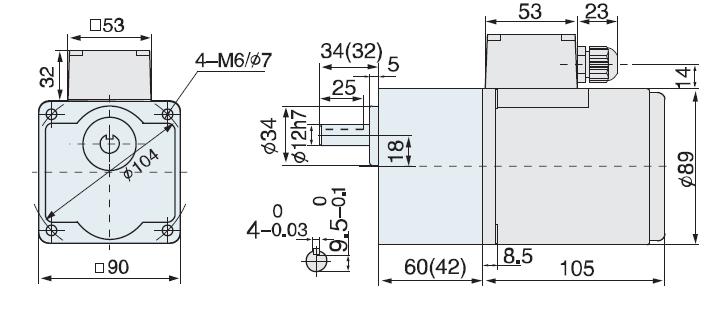 5IK40GN-C-5GN_K, Мотор-редуктор 40 Вт, 220В • Приводні системи